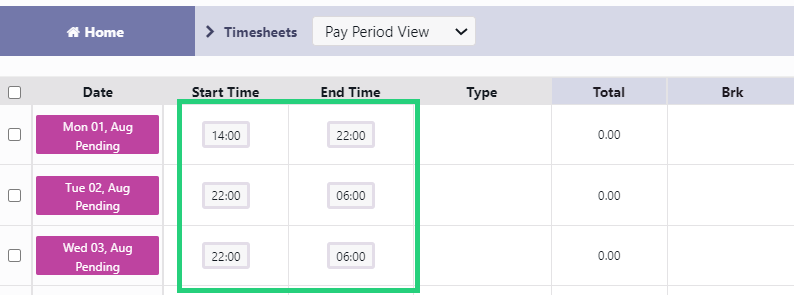 Timesheet FAQ