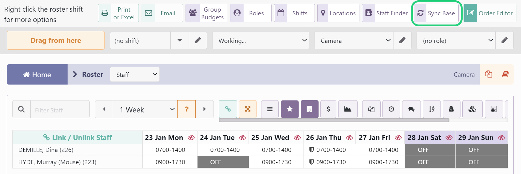 Add Roster to Base Roster