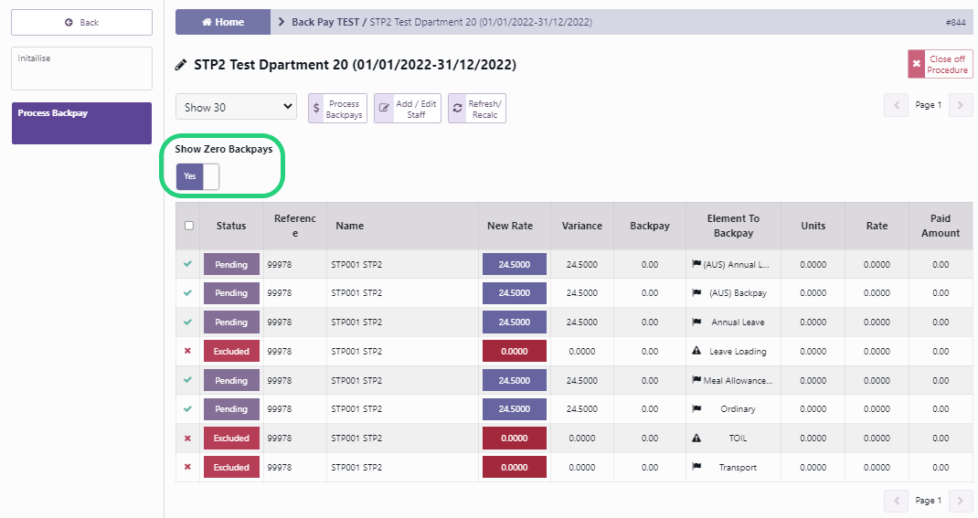 Create a Backpay Using the Backpay Payroll Process